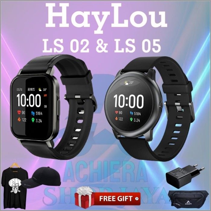 Haylou LS05 LS02 Solar Smartwatch IP68 Waterproof Global Version - LS02 ...