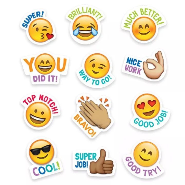 Sticker Lucu Murah Gambar Emoticon Stiker Nilai Reward Anak 500pcs ...