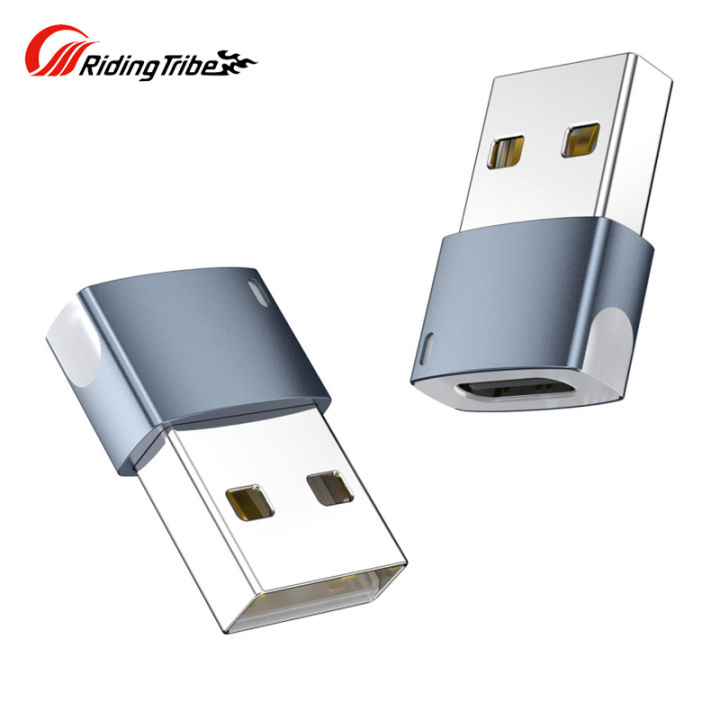 Riding Tribe Usb 2.0 To Type-C Female Adapter With Led Light 480mbps ...