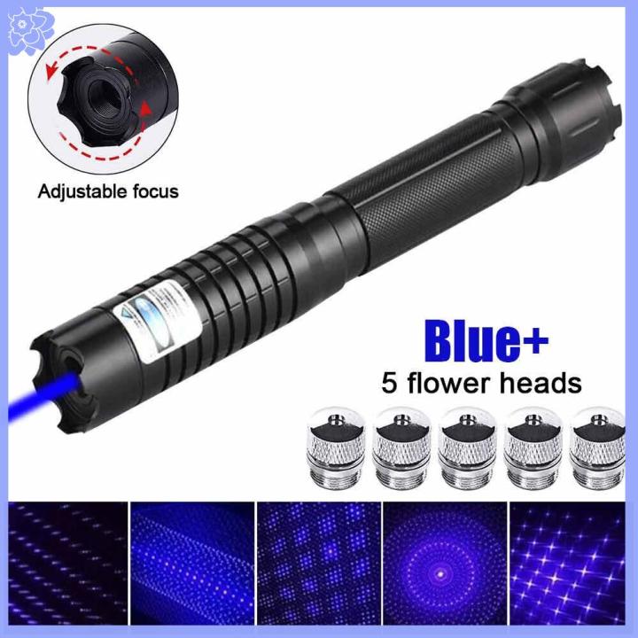 High Power Burning Blue Laser Pointer Pen Visible Beam Dot Light Torch 330Miles | Lazada