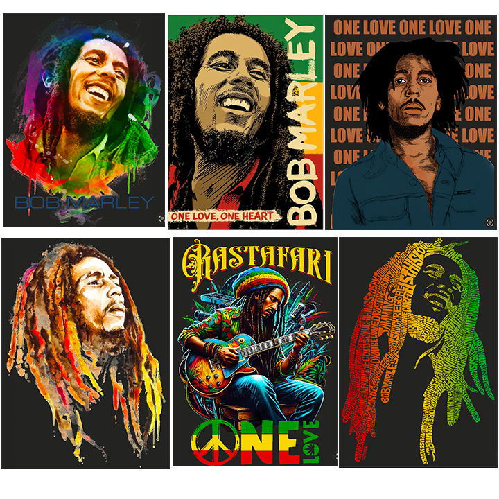 READY TO PRESS - BOB MARLEY Designs vol.3 A3 Size Patches Direct ...