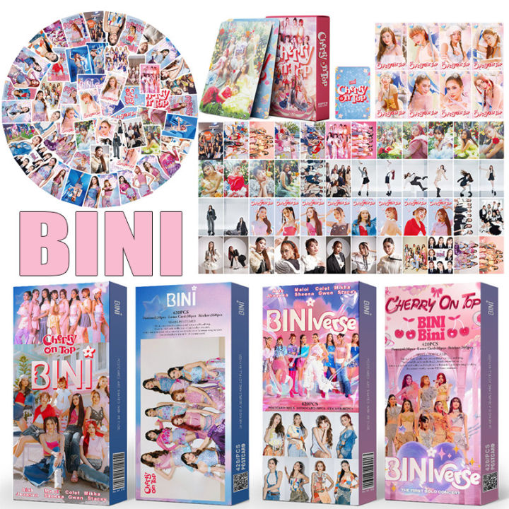 BINI photocards 420PCS LOMO Card jollibee bini jollibee BP Korean kpop ...