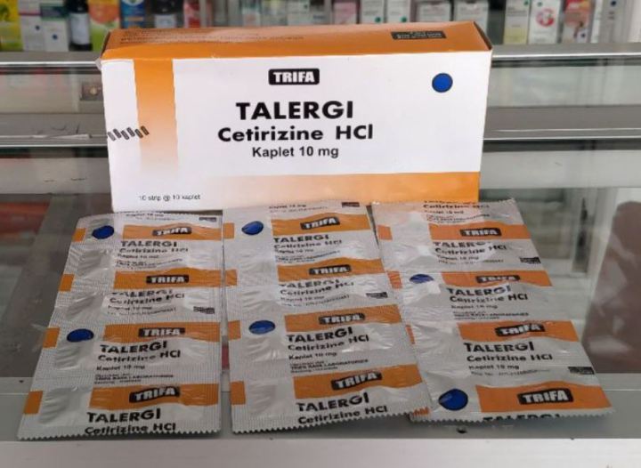 Talergi 1 Strip 10 Tablet | Antihistamin Sebagai Obat Anti Alergi Yang ...