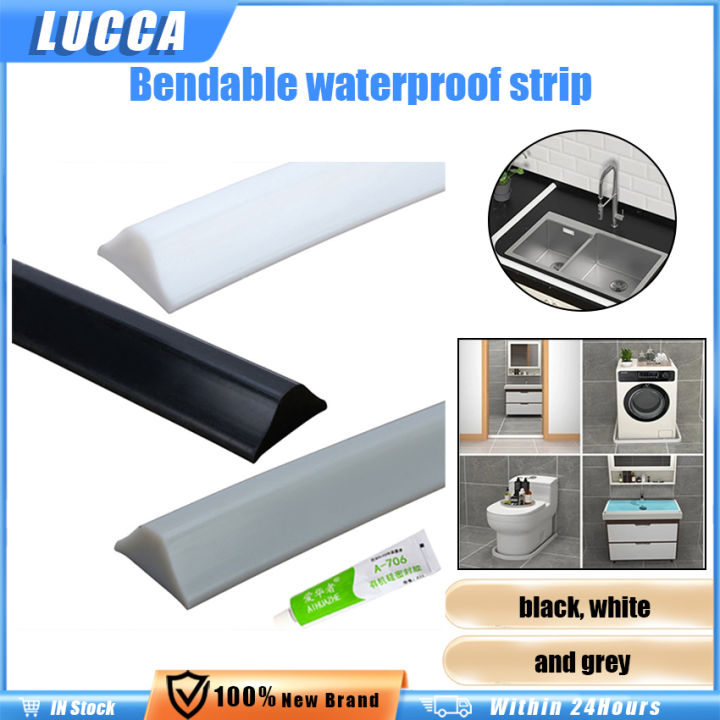 1M Free Bending Water Barrier Strip Self-Adhesive Water strip Stopper ...