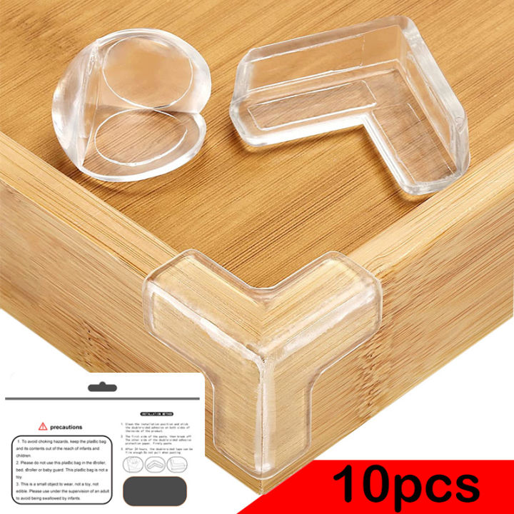 New Style 10 Pack T/L/Ball Shape Baby Safety Corner Protectors Soft PVC ...