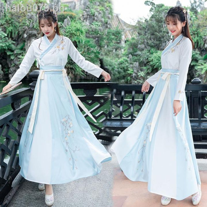 Maganda skirt Improved Hanfu female student ancient costume fairy skirt ...
