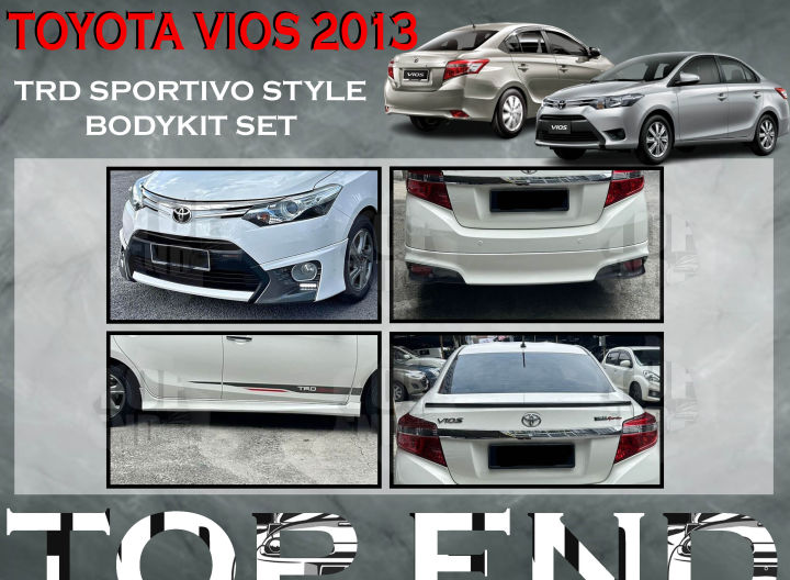 TOYOTA VIOS TR-D SPORTIVO STYLE BODYKIT 2013 NCP150 FRONT SKIRT REAR ...