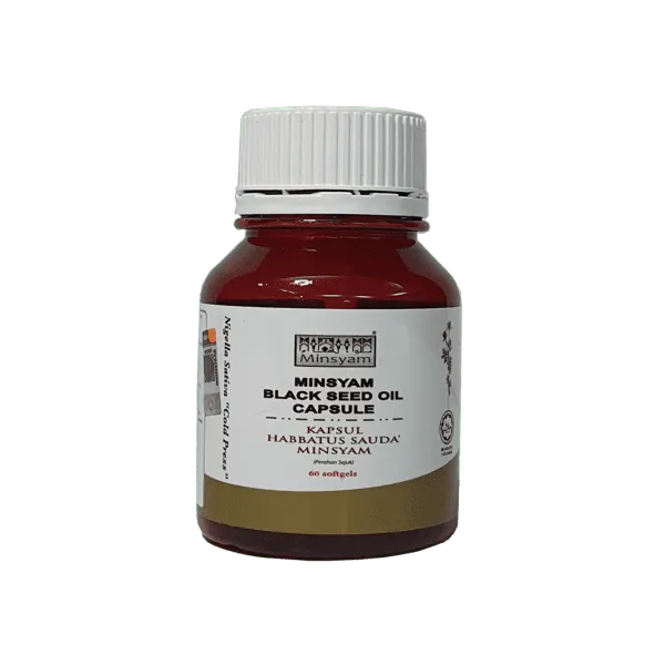 MINSYAM Black Seed Oil (Habbatus Sauda) Softgel - 60 Softgel Bottle ...