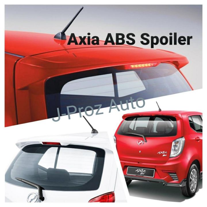 Perodua Axia Rear Spoiler With Paint & LED Brake Light (OEM Type ...
