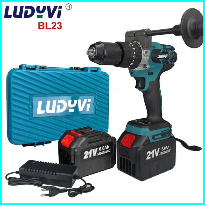 {HOT JHHBNDSKW 552} 21V Brushless Electric Drill Powerful 120N.M 13mm ...
