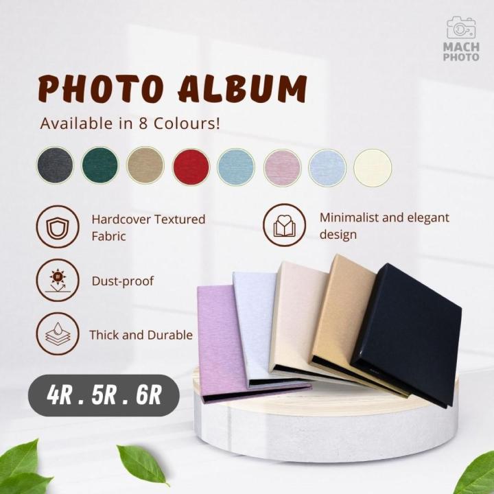 【Mach Photo】4R 5R 6R Photo Album 40 slots | Durable Hardcover ...