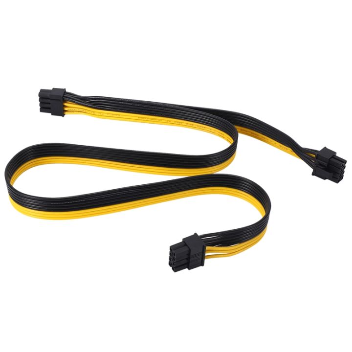 (BKSM) ATX CPU 8 Pin Male to Dual PCIe 8(6+2) Pin Male Power Adapter ...