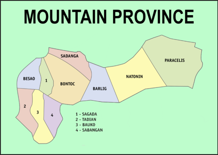 Mountain Province Map Waterproof A4 Laminated Chart | Lazada PH