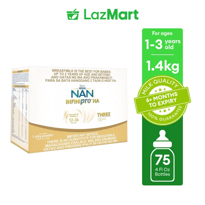 NAN® InfiniPro® HW Three Milk Supplement for Children 1 - 3 Years Old 1 ...