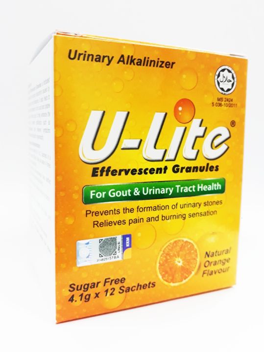 U-LITE URINARY ALKALINIZER ORANGE SACHET 12'S | Lazada