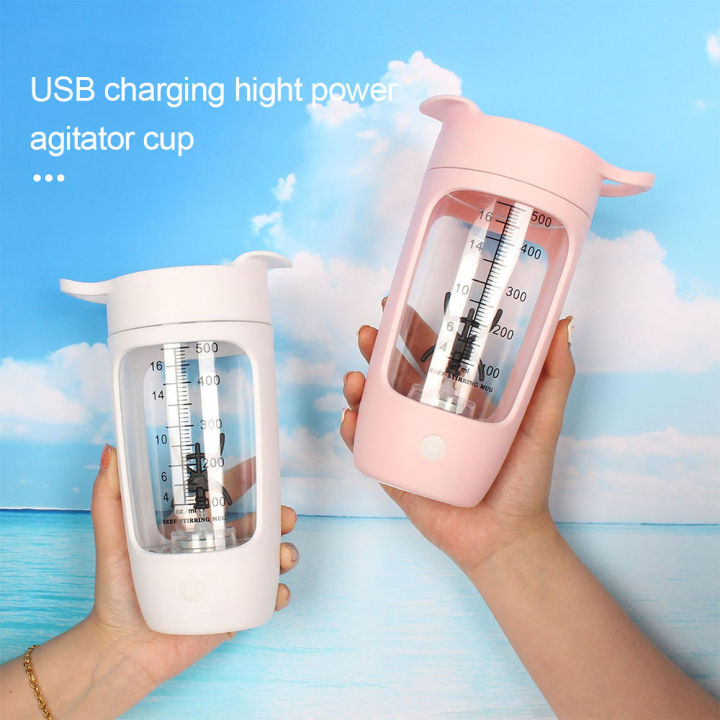 Electric shaker cup, fully automatic mixing cup, rechargeable milkshake ...