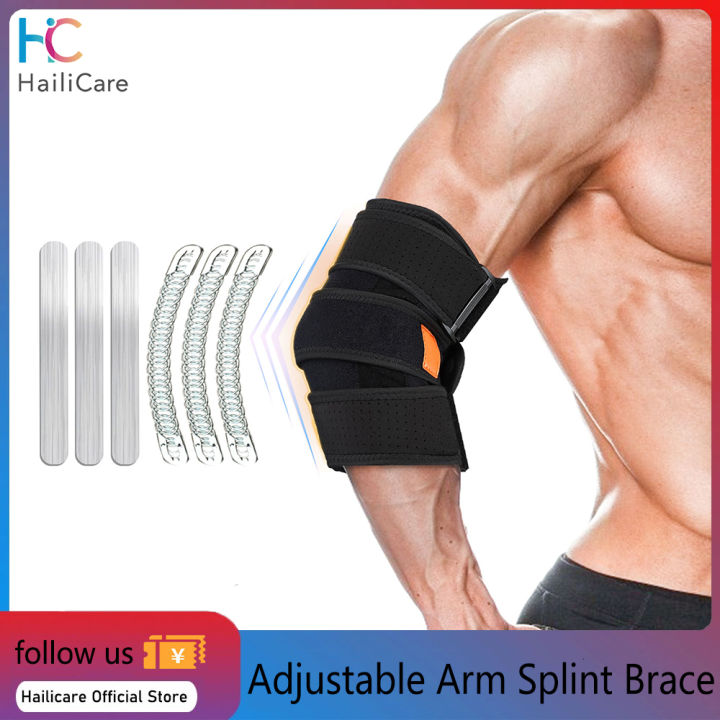 Hailicare Hand Elbow Support Strap Adjustable Elbow Guard Fixed Joint ...