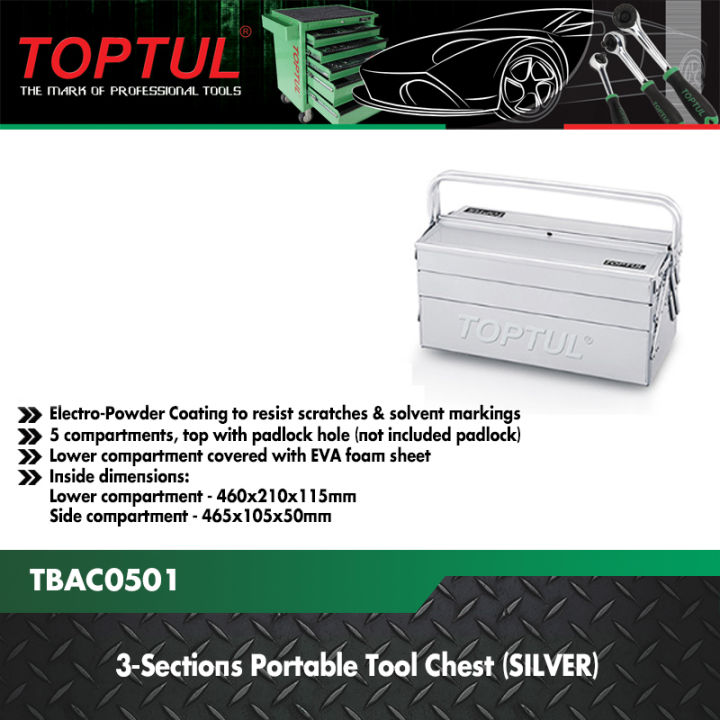 Toptul Portable Tool Chest | Lazada PH