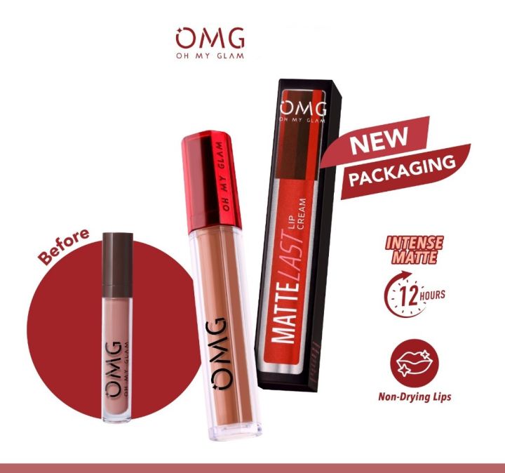 Oh My Glam Matte Last Lip Cream | Matte Last Lipcream | OMG LipCream ...