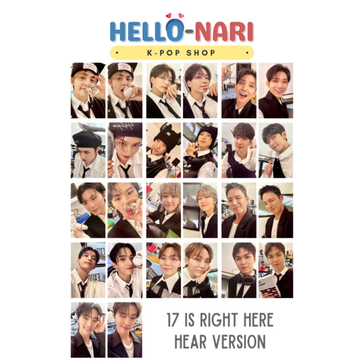 SEVENTEEN 17 IS RIGHT HERE - HEAR Version Official Album Photocards | Lazada PH