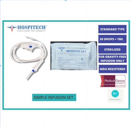HOSPITECH STERILE BASIC INFUSION SET DRIP WITHOUT NEEDLE | Lazada