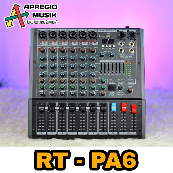 Recording Tech RT-PA6 RT PA 6 Professional MIXER with USB | Lazada ...