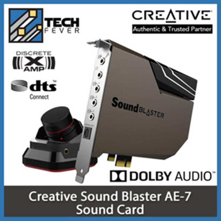 Creative Sound Blaster AE-7 Hi-Res Internal PCIe Sound Card, Quad-Core ...