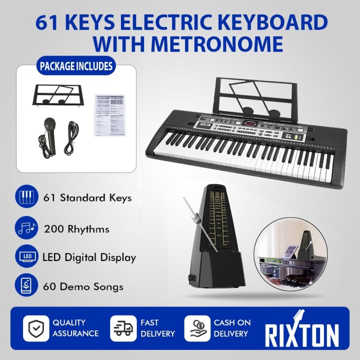 RIXTON 61 key keyboard Digital Piano Rich Teaching Content Multi ...