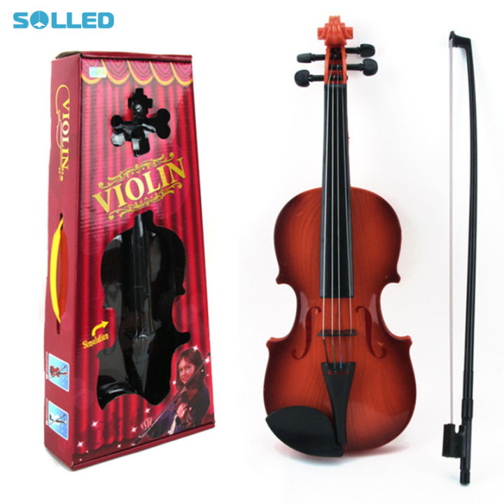 Local delivery Kids Simulated Violin Toys Realistic Violin With ...