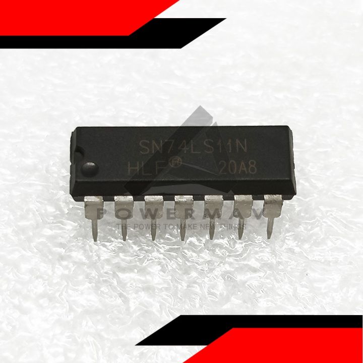 74ls11 dip IC 7411 SN74LS11N three independent positive logic 3 input ...