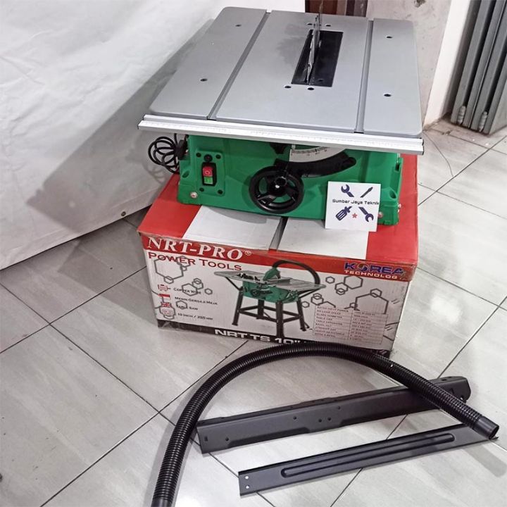 NRT-PRO TS-10 Table Saw Circular 10 inch Meja Gergaji Potong Kayu TS10 ...