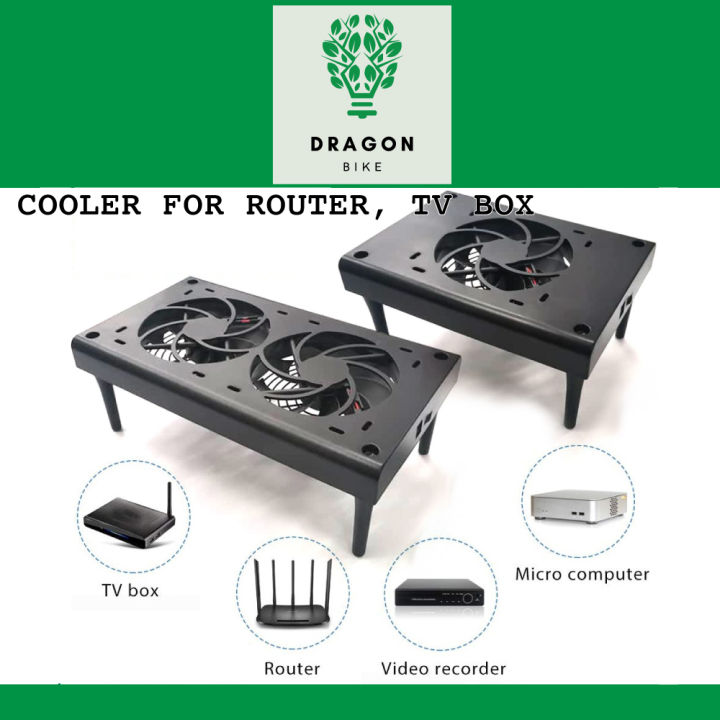 Router TV Box Stackable Cooling Fan USB Powered Ultra Silent Cooler Fan ...