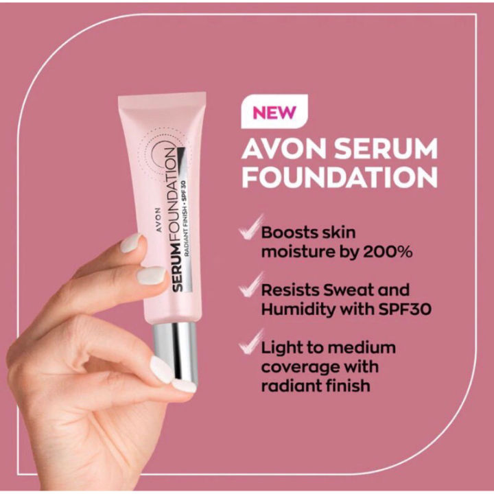 Avon Serum Foundation 30ml SPF 30 RADIANT finish | Lazada PH