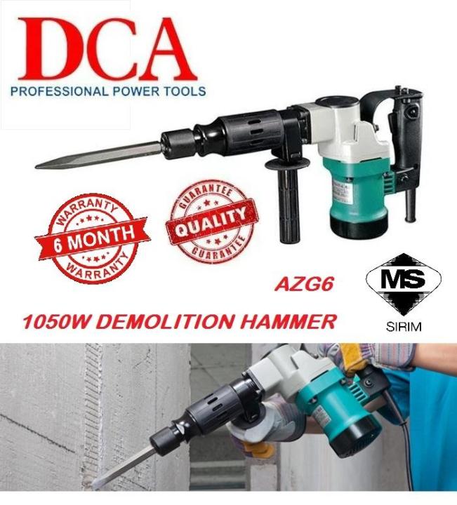 DCA AZG6 1050W Hex 17mm Demolition / Chipping Hammer, Demolition hammer ...