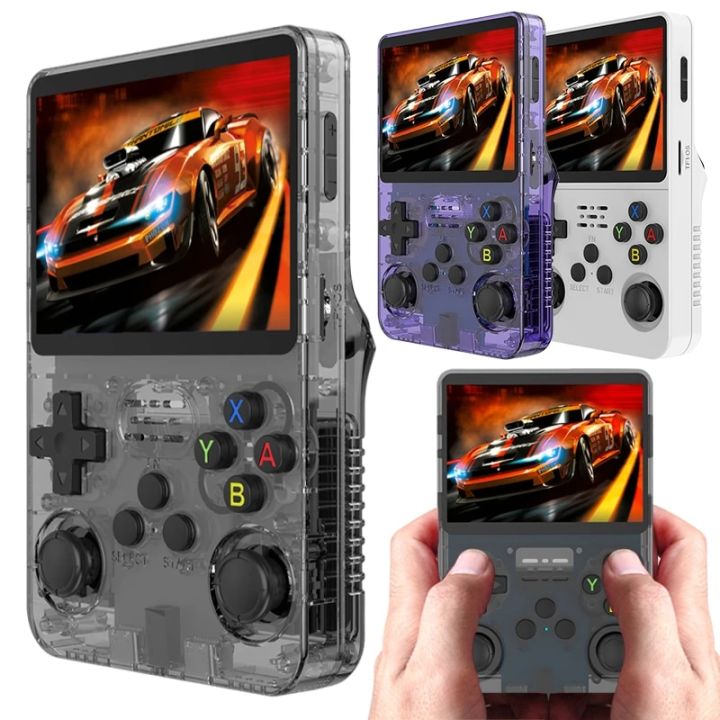 R36S 64GB Games 3.5 Inch IPS Screen Portable Retro Handheld Video Game ...