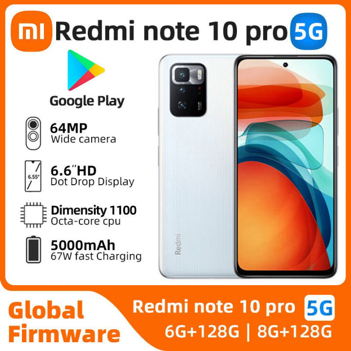 xiaomi redmi note10 pro Android 5G 6.6 inch 8GB RAM 128GB ROM All Colours in Good Condition ...