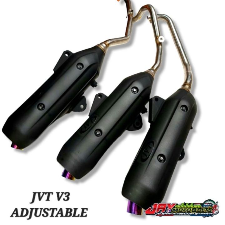 ☑️JVT PIPE V3 ADJUSTABLE SPORTY/CLICK/NMAX/AEROX/M3/SOUL i 125 GT ...