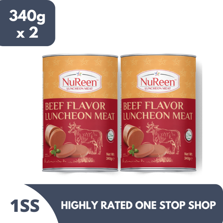 NuReen Luncheon Meat with Beef Flavor 340g x 2 | Lazada PH
