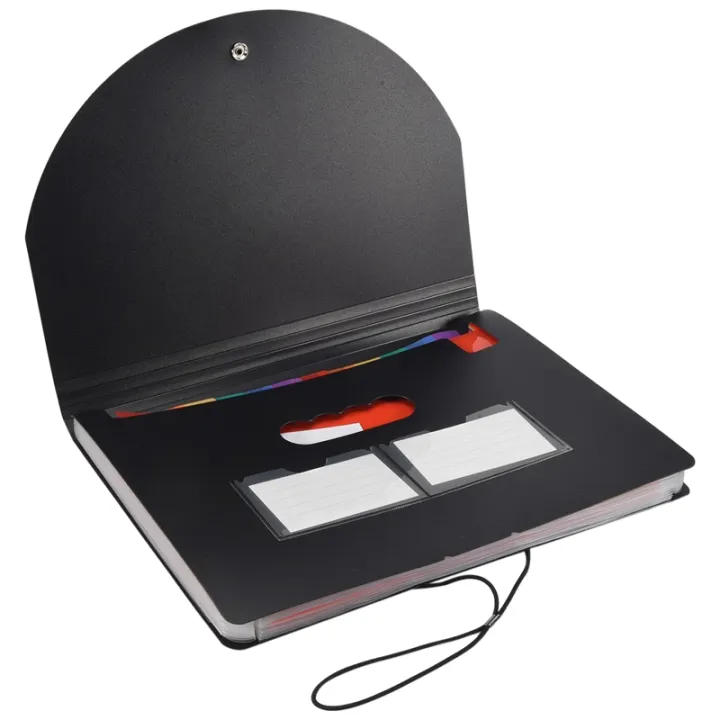 (UHDX) Hanging Rope Flap Organ Bag 13 Pockets Expanding Folder with ...