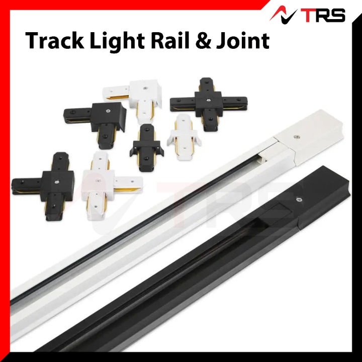 Track Light Rail & JOINT BLACK OR WHITE COLOR | Lazada
