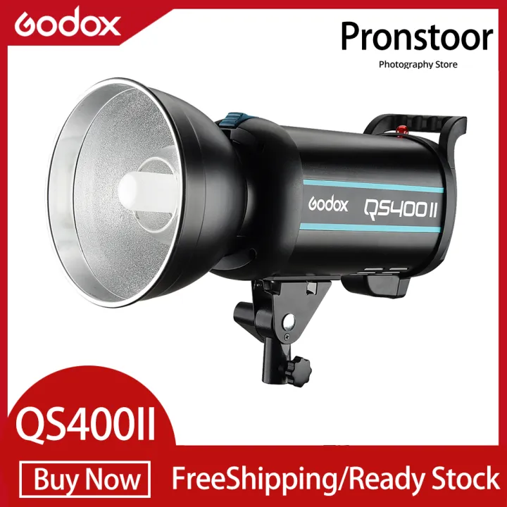 Godox QSII Series QS400II 400Ws Strobe Flash Modeling Light 5600K Color ...
