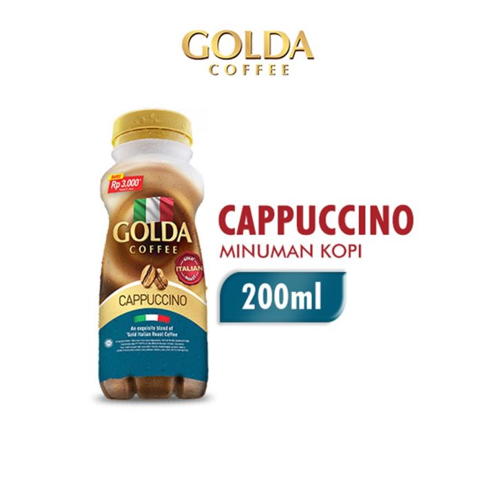 Golda Coffee Cappuccino 200 ml x 12 Botol | Lazada Indonesia