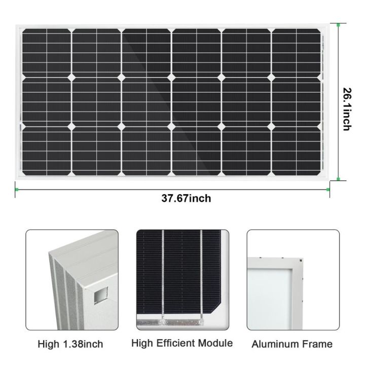 100W 200W 300W 400W 500W 600W 700W 800W 1KW Solar Panel for | Lazada PH