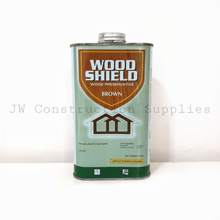 WOOD SHIELD Wood Preservative Brown 1 Liter | Lazada PH