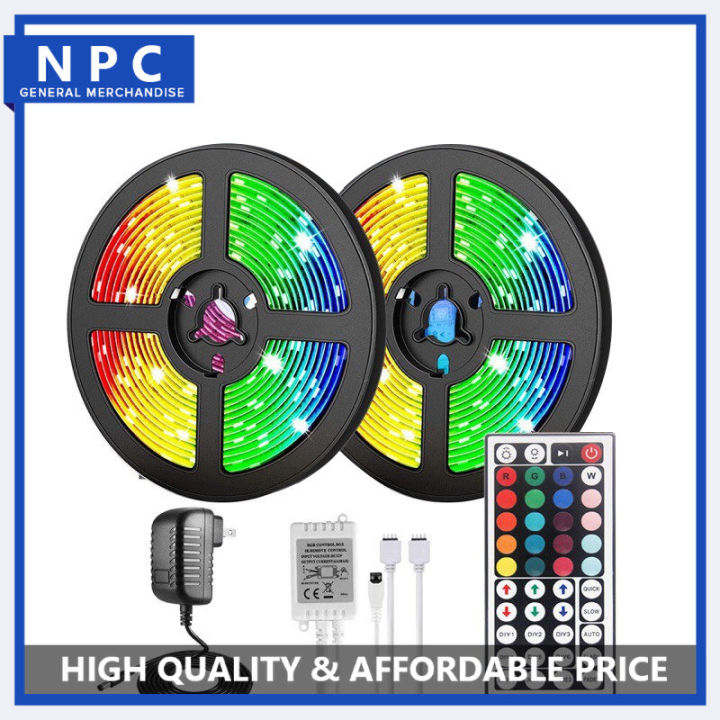 NPC 5M 10M RGB LED Strip Light Color Changing SMD 2835 Flexible Lights ...