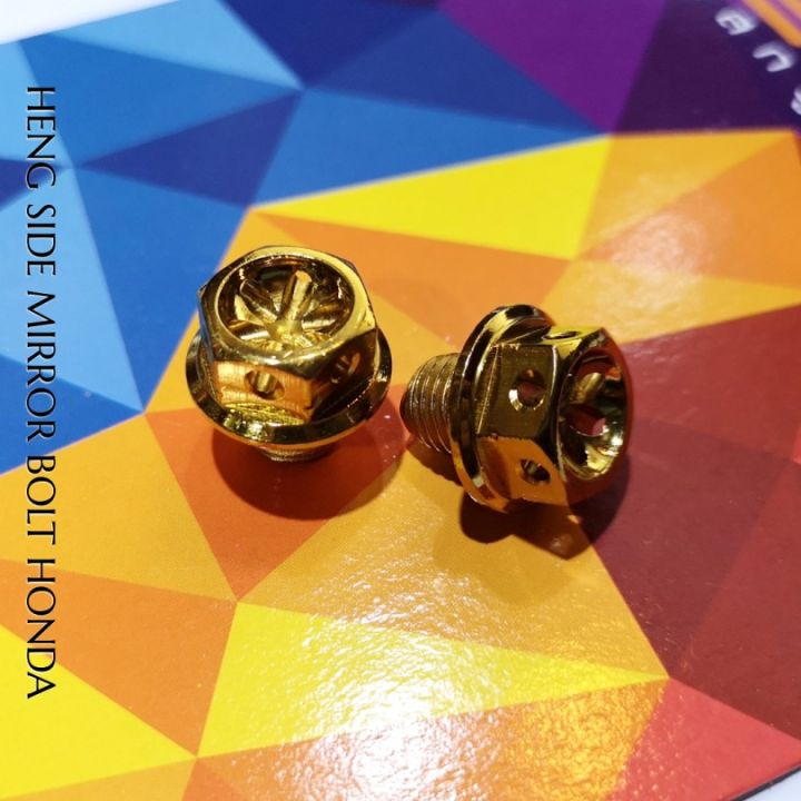 HENG SIDE MIRROR BOLTS FOR HONDA MOTORCYCLE (ORIGINAL THAILAND) | Lazada PH