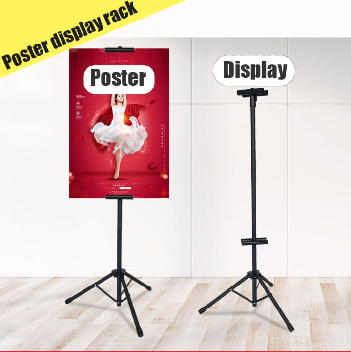 POP poster banner display rack triangle stand holder | Lazada PH