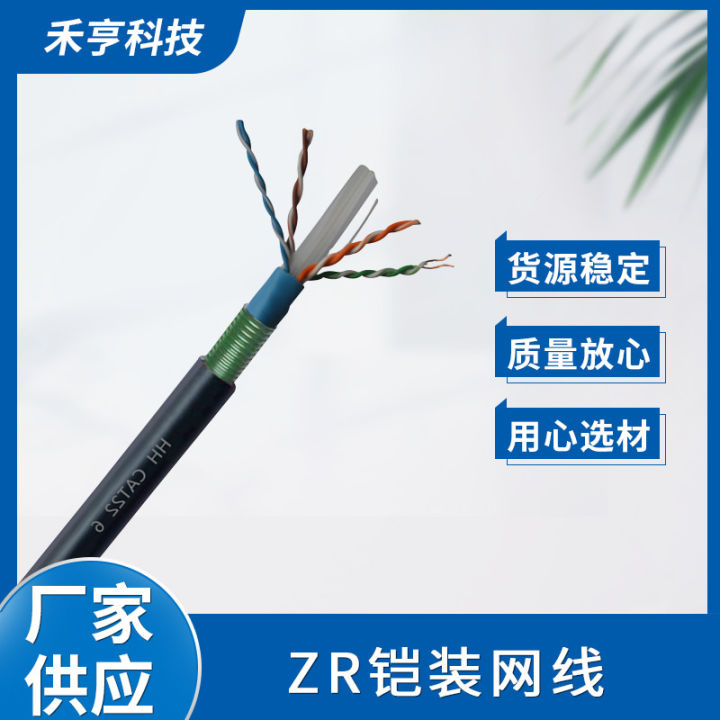 Outdoor armored network cable armored super Class 5 network cable ...