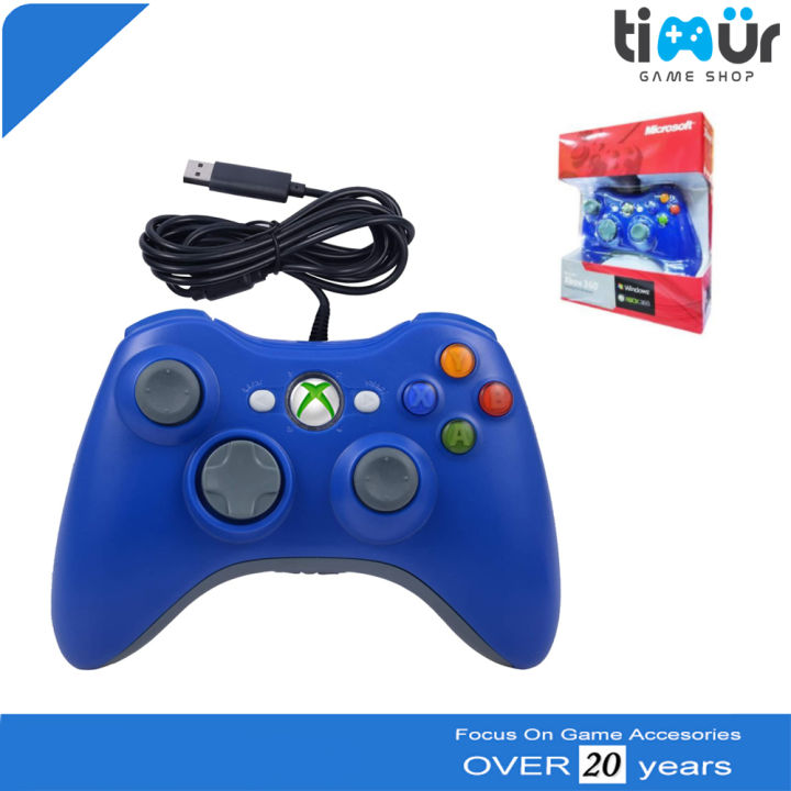 Stik Stick Controller PC Laptop Xbox 360 Wired Warna Biru | Lazada ...