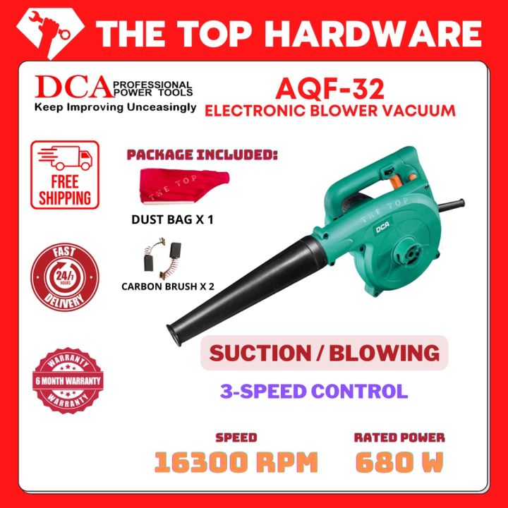 *READY STOCK* DCA AQF32 3-SPEED ELECTRIC BLOWER VACUUM 680W | Lazada